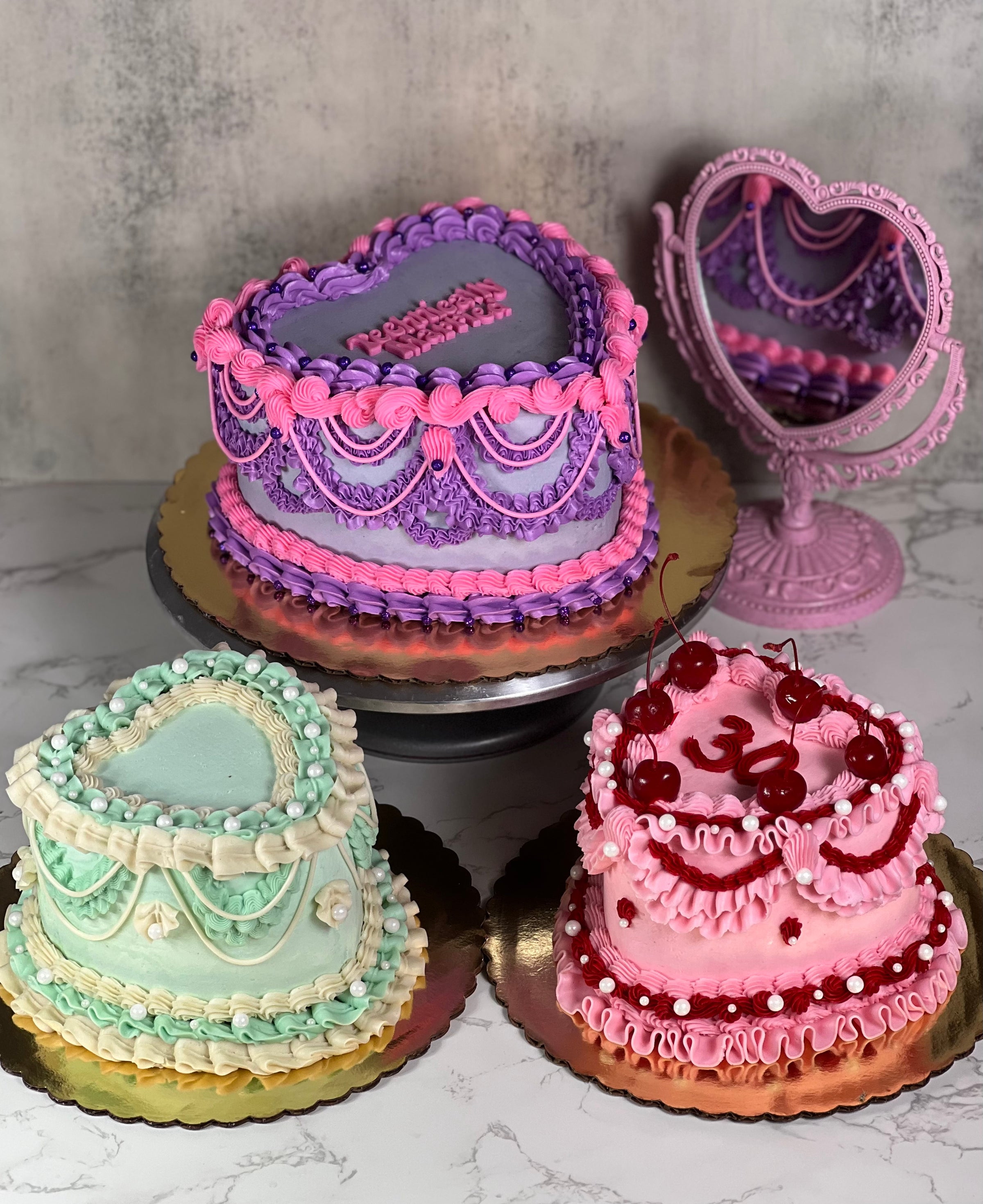 Vintage Buttercream Cakes | Velvet Valley Cakes